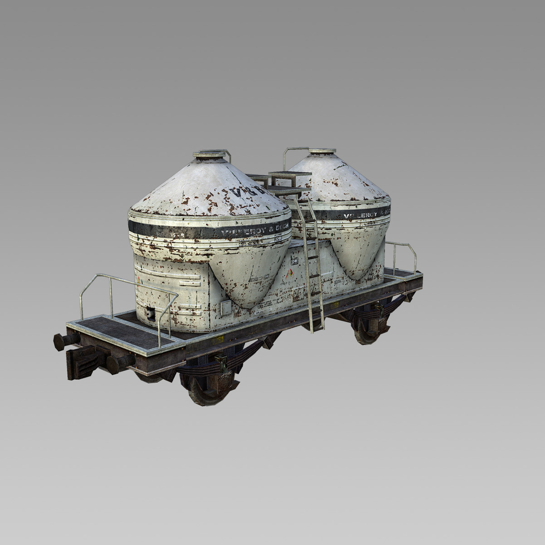 3ds Max Tank Wagon