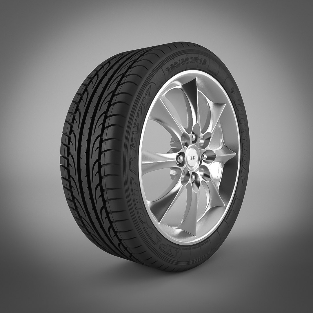 Tire Dunlop Sp Sport 3d Model