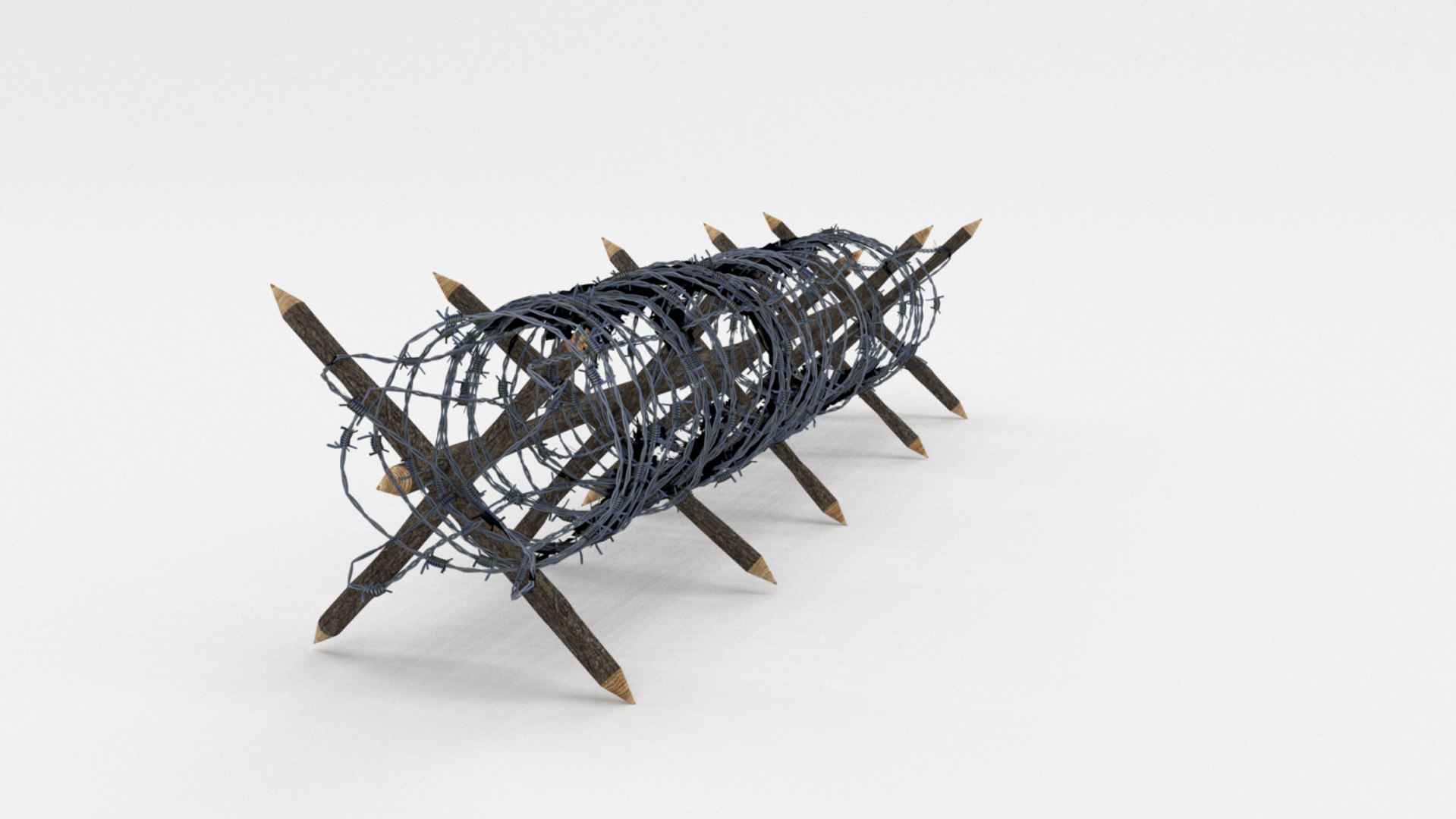 3D barbed wire obstacle - TurboSquid 1191704