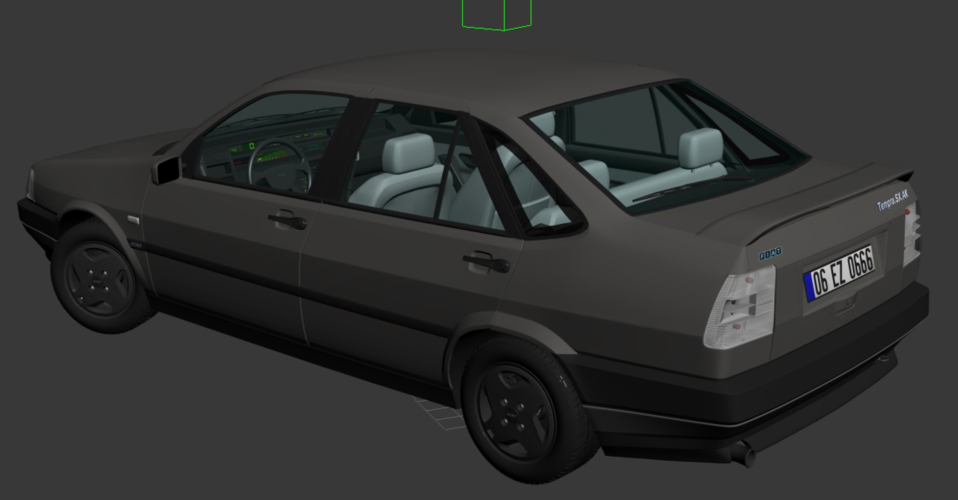 3D Model Fiat Tempra Sedan - TurboSquid 2010442