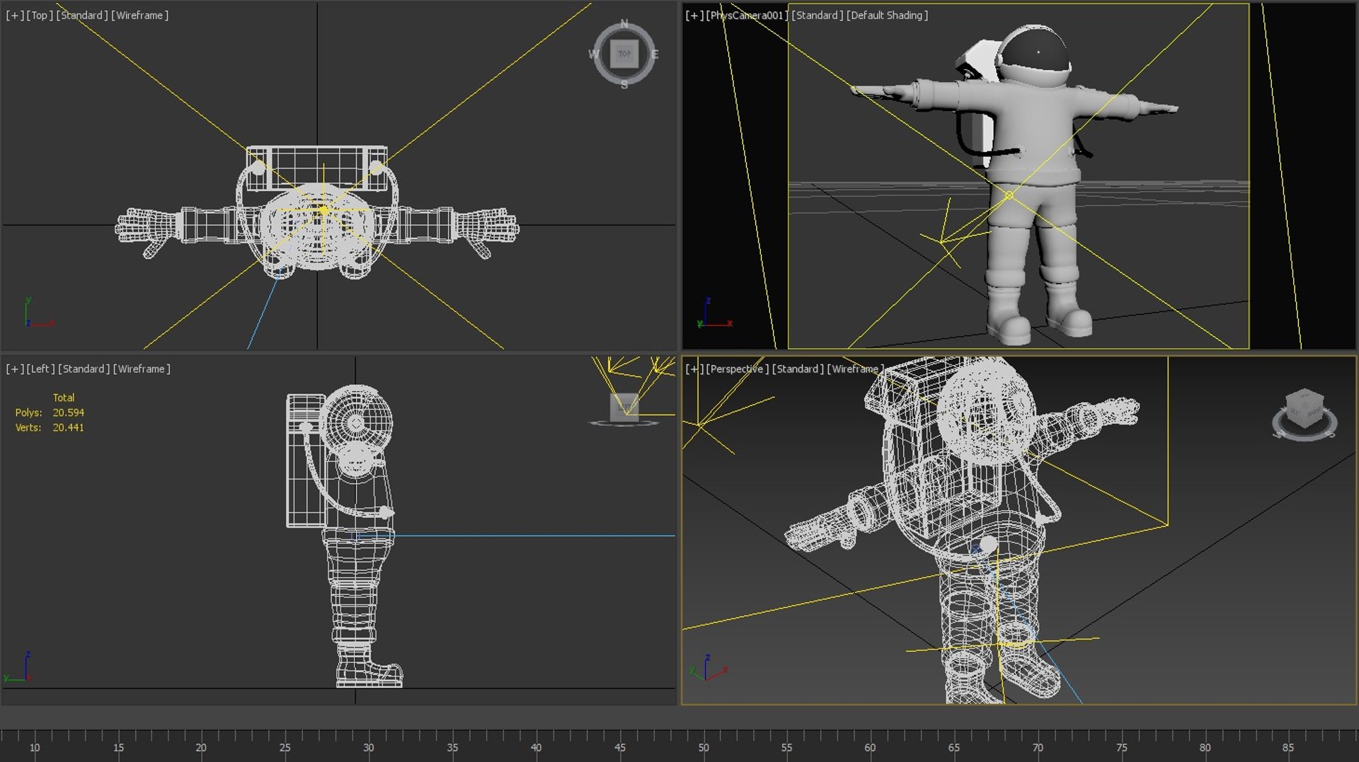 Astronaut cartoon toon 3D model - TurboSquid 1635325