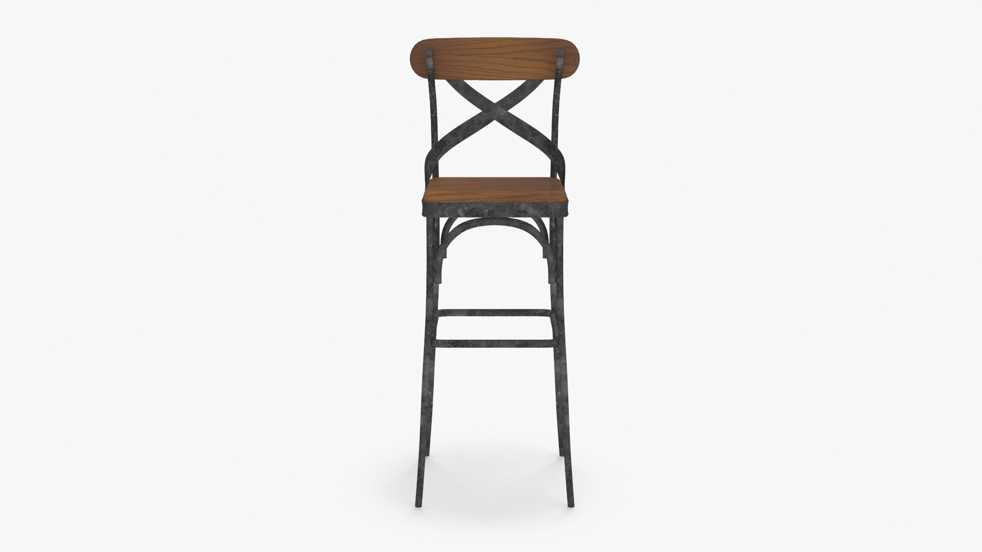 3D Abdullah Solid Wood Counter Bar Stool Model - TurboSquid 1949575