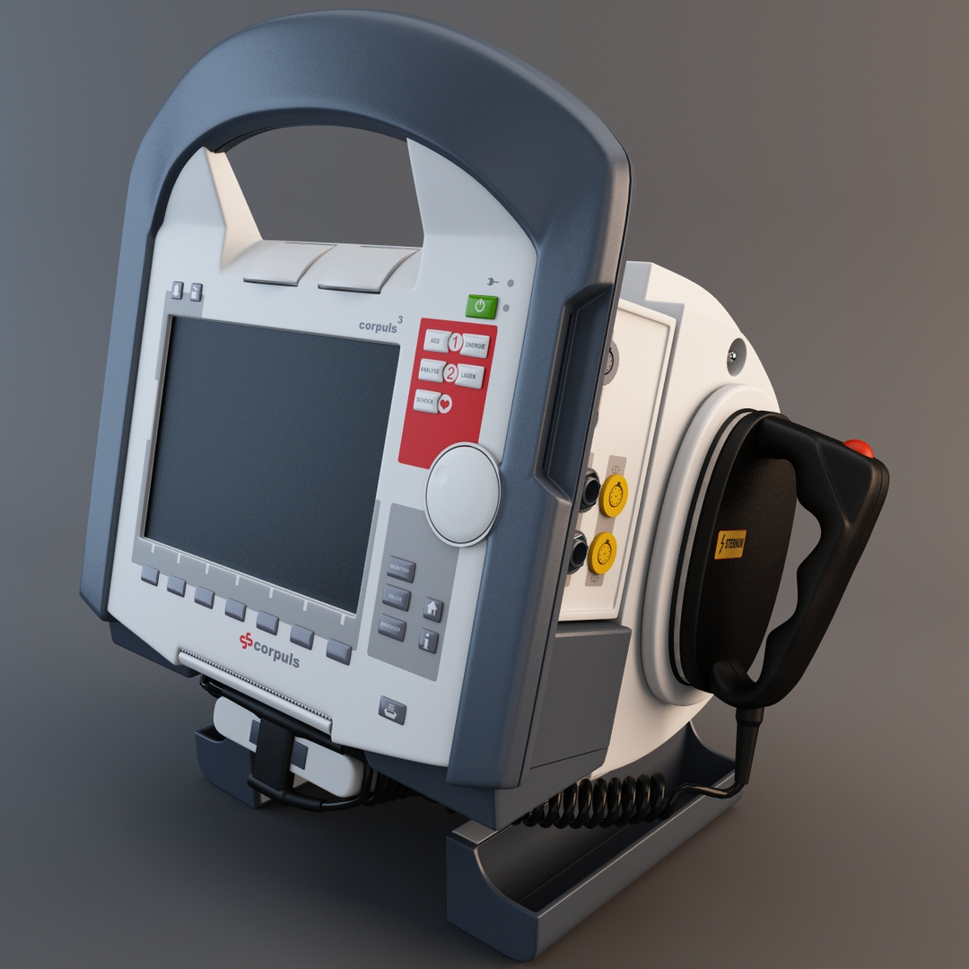 3d model corpuls defibrillator