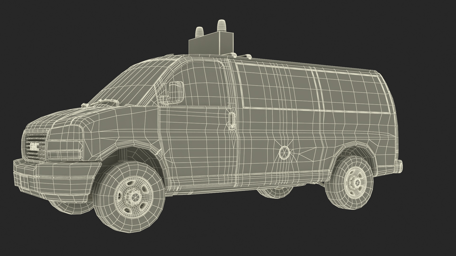 3D GMC Savana Follow Me Airport Vehicle Rigged - TurboSquid 2325627