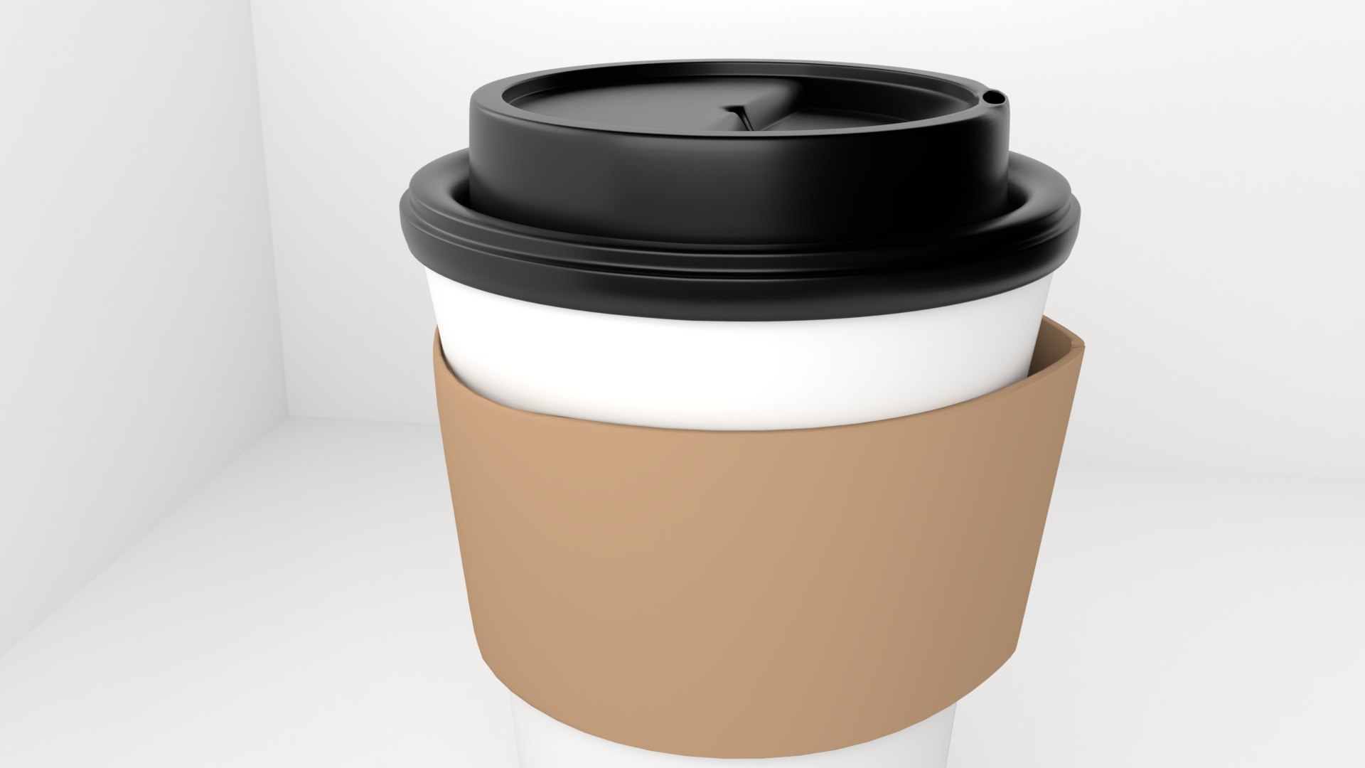 3D Large Paper Cup with Lid Java Jacket - TurboSquid 1777804