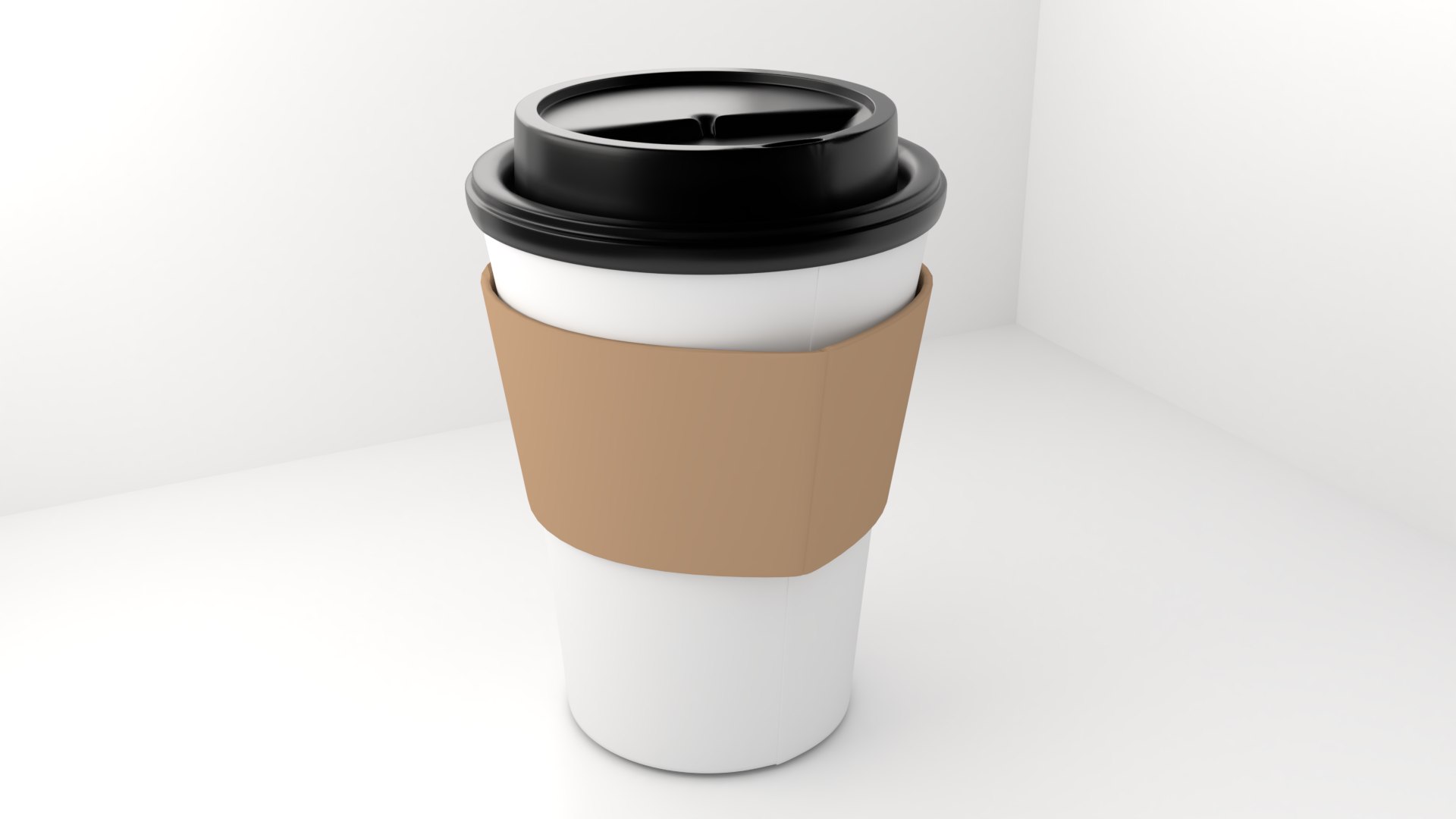 3D Large Paper Cup with Lid Java Jacket - TurboSquid 1777804