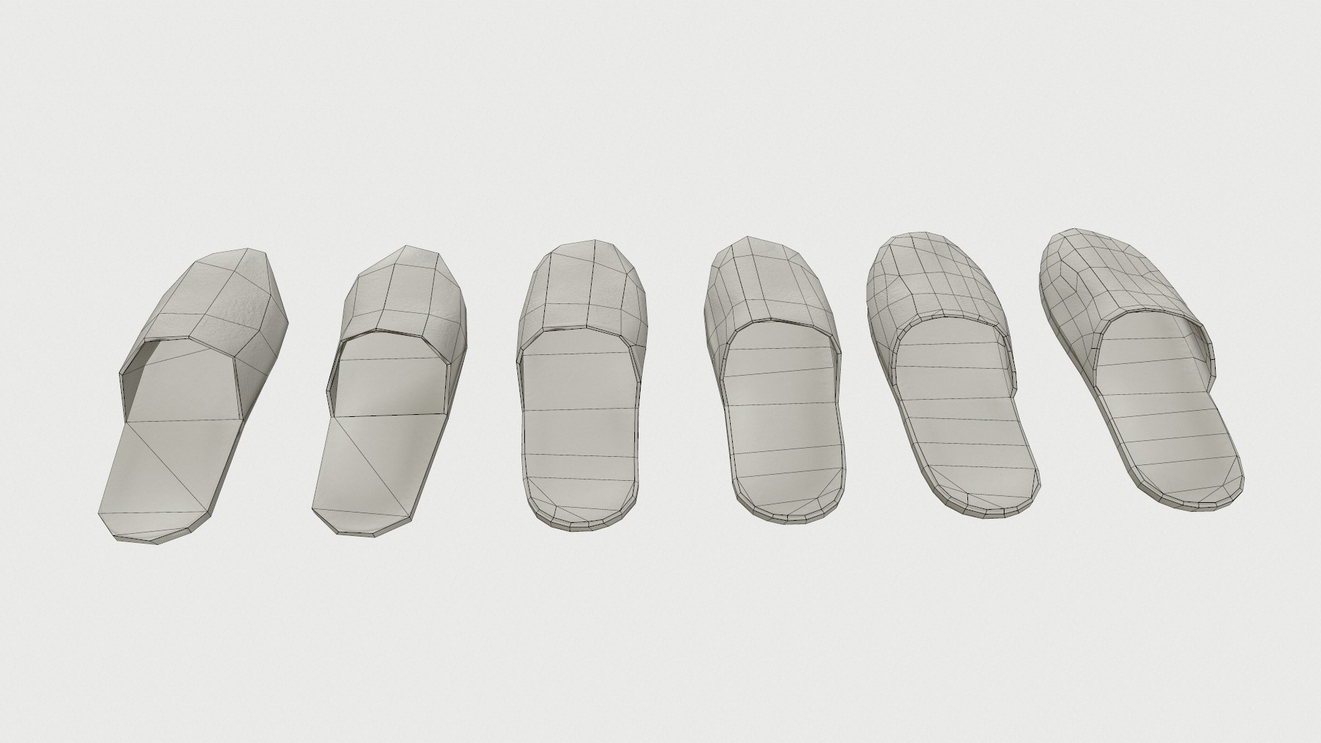 3d Slippers Model