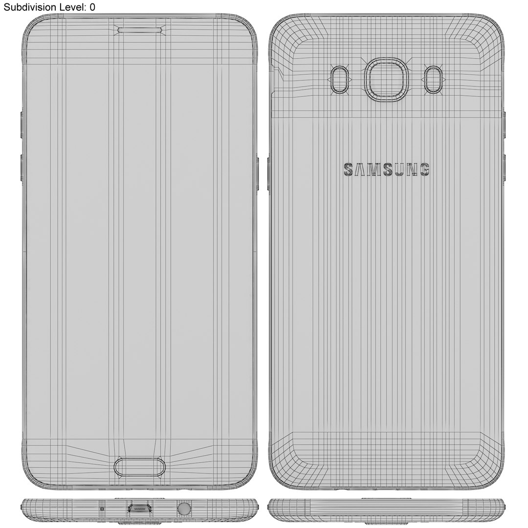 Realistic Samsung Galaxy J5 3d Model