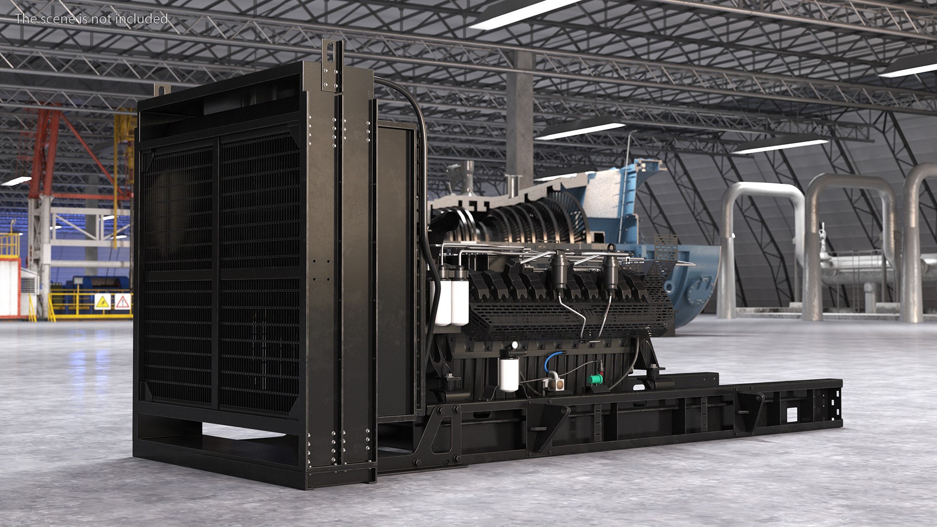 Engine And Cooling System For Diesel Generator 3D - TurboSquid 2243518