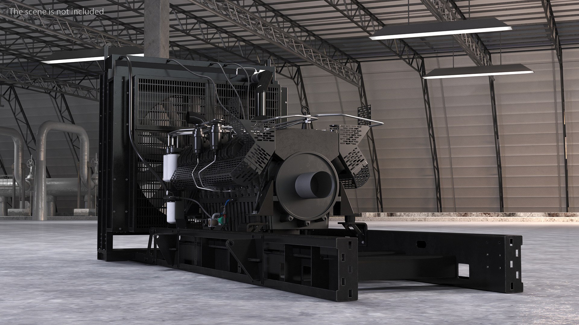 Engine And Cooling System For Diesel Generator 3D - TurboSquid 2243518