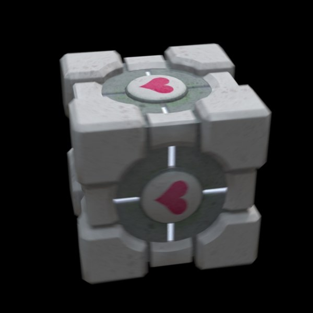 3dsmax Weighted Companion Cube