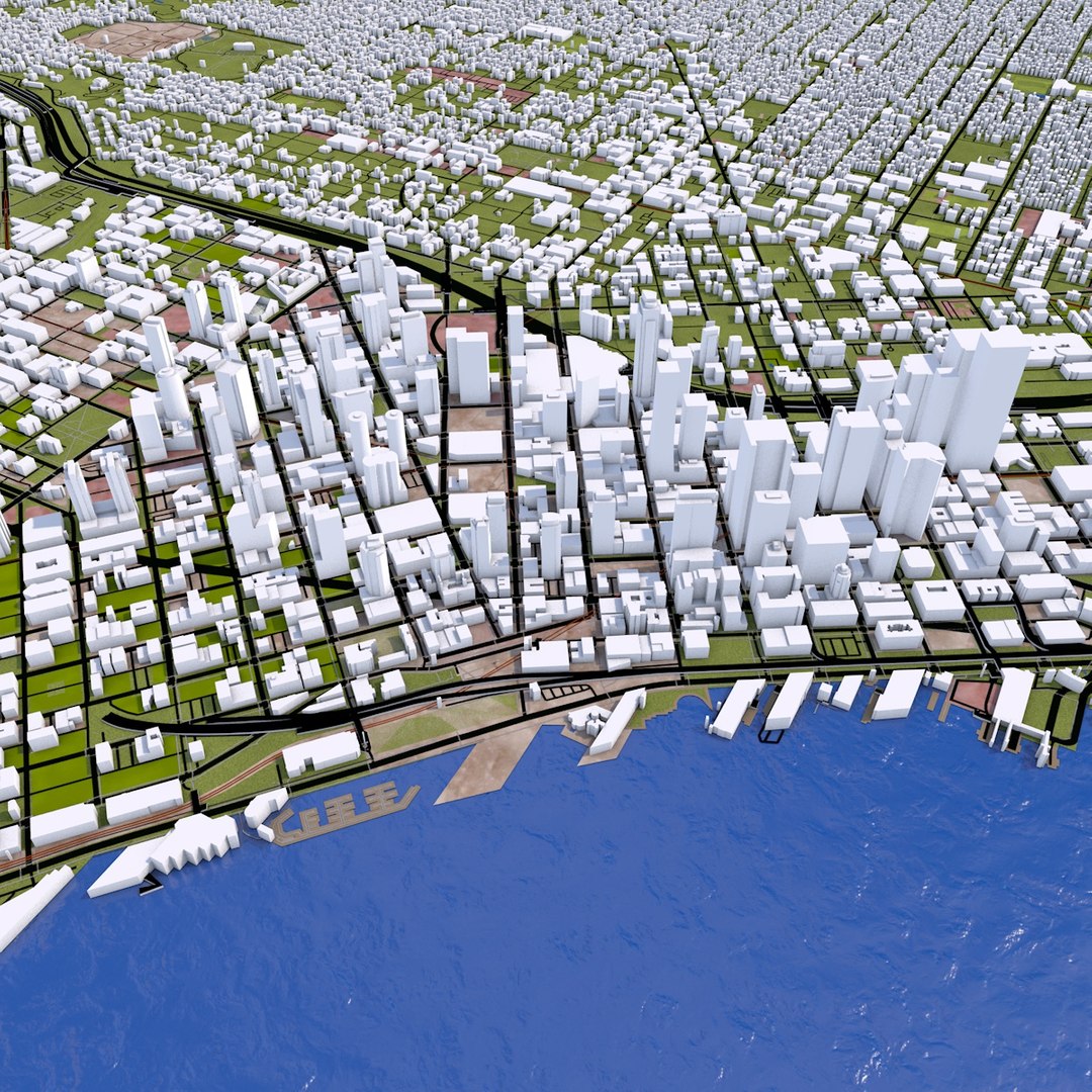 Seattle roads street model - TurboSquid 1428519