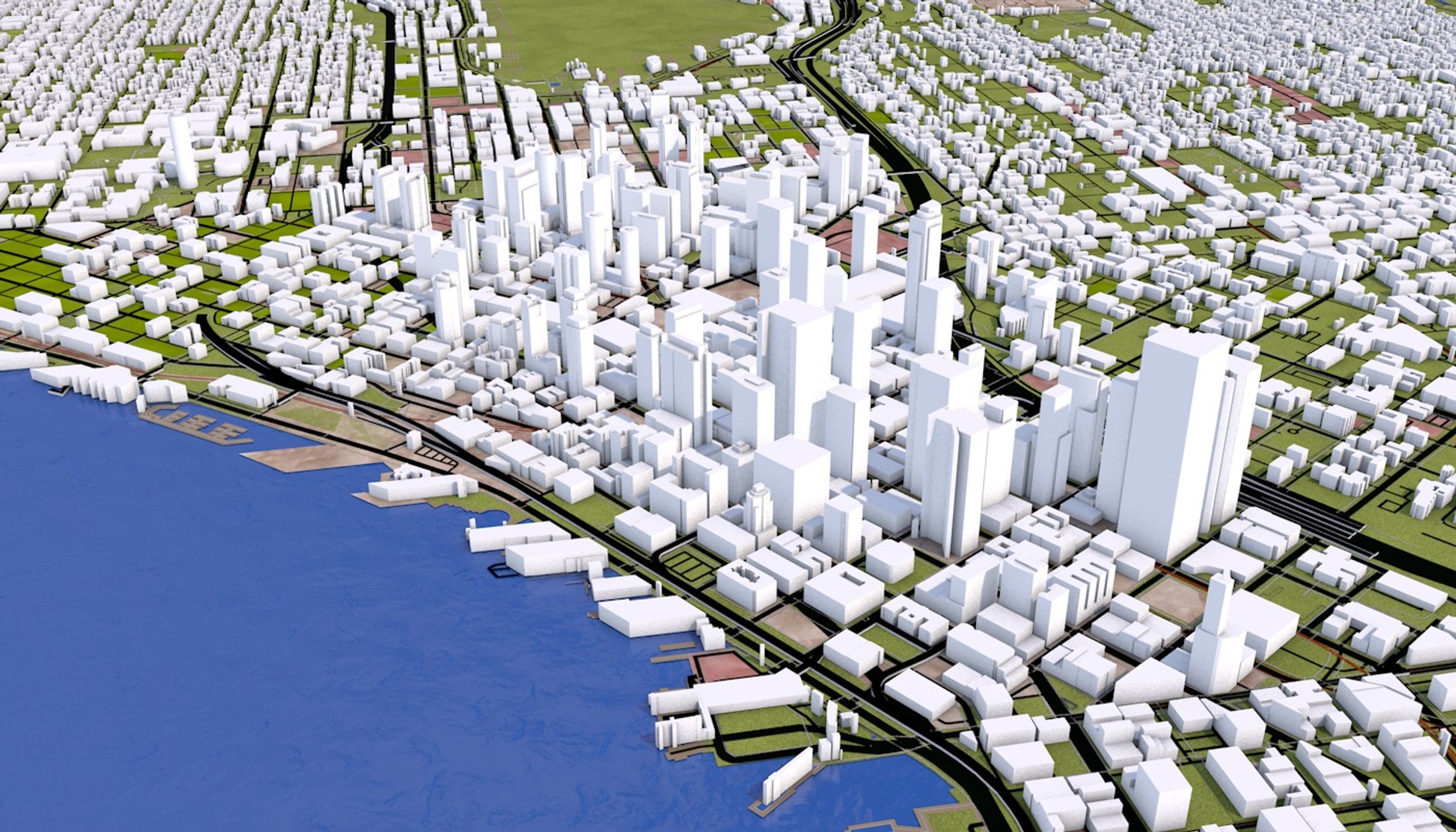 Seattle roads street model - TurboSquid 1428519