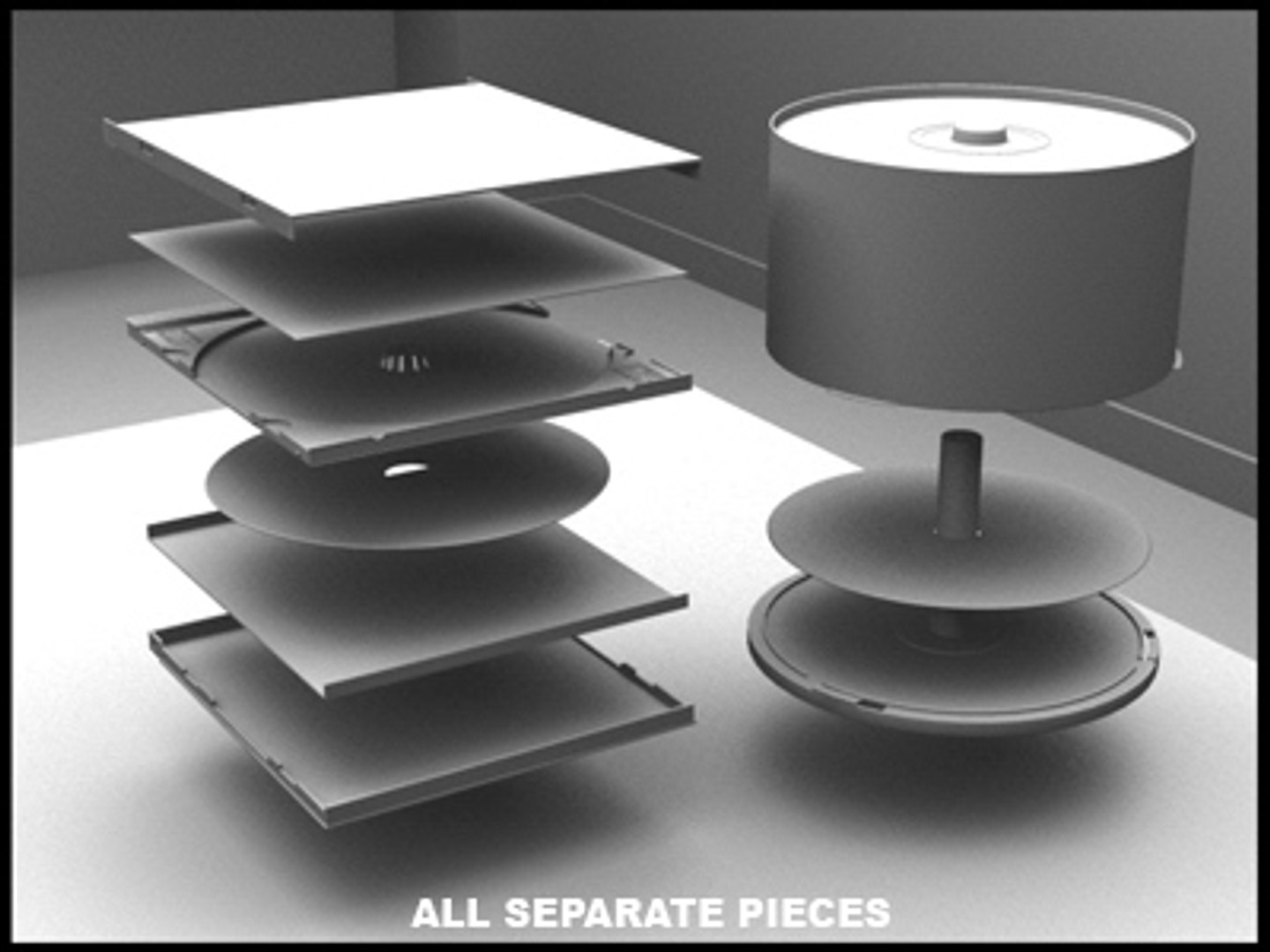 3d Model Spindle Cd Case