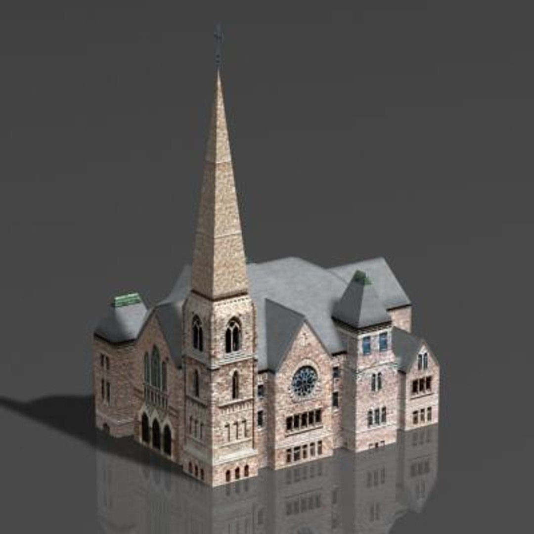 3d Building Cathedral Model