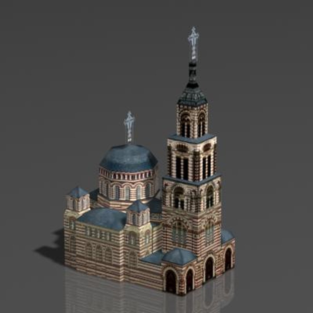 3d Building Cathedral Model