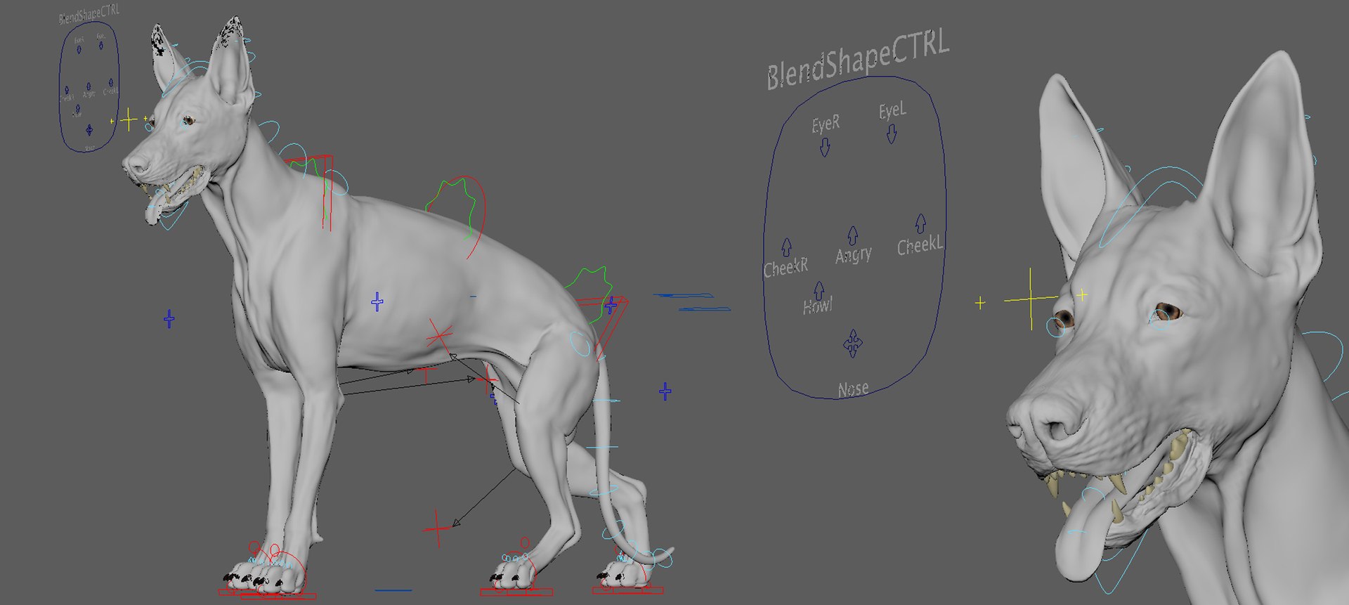 German Shepherd RIGGED Model - TurboSquid 2236838