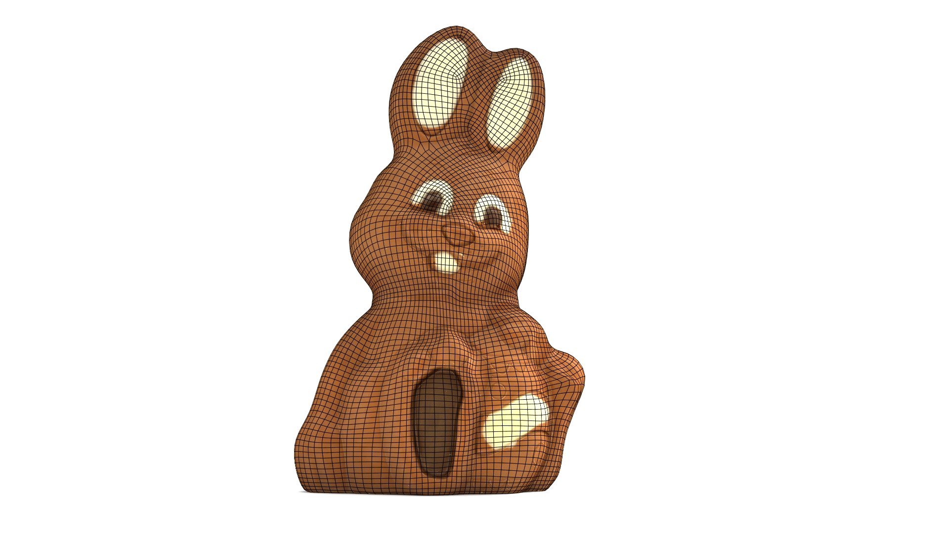 Free Chocolate Easter Bunny 3D Model - TurboSquid 1530460