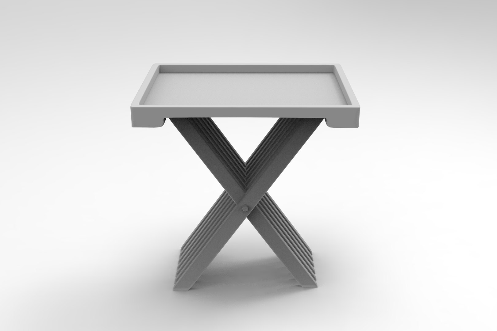 Solid wood tray table 3D model - TurboSquid 1706773