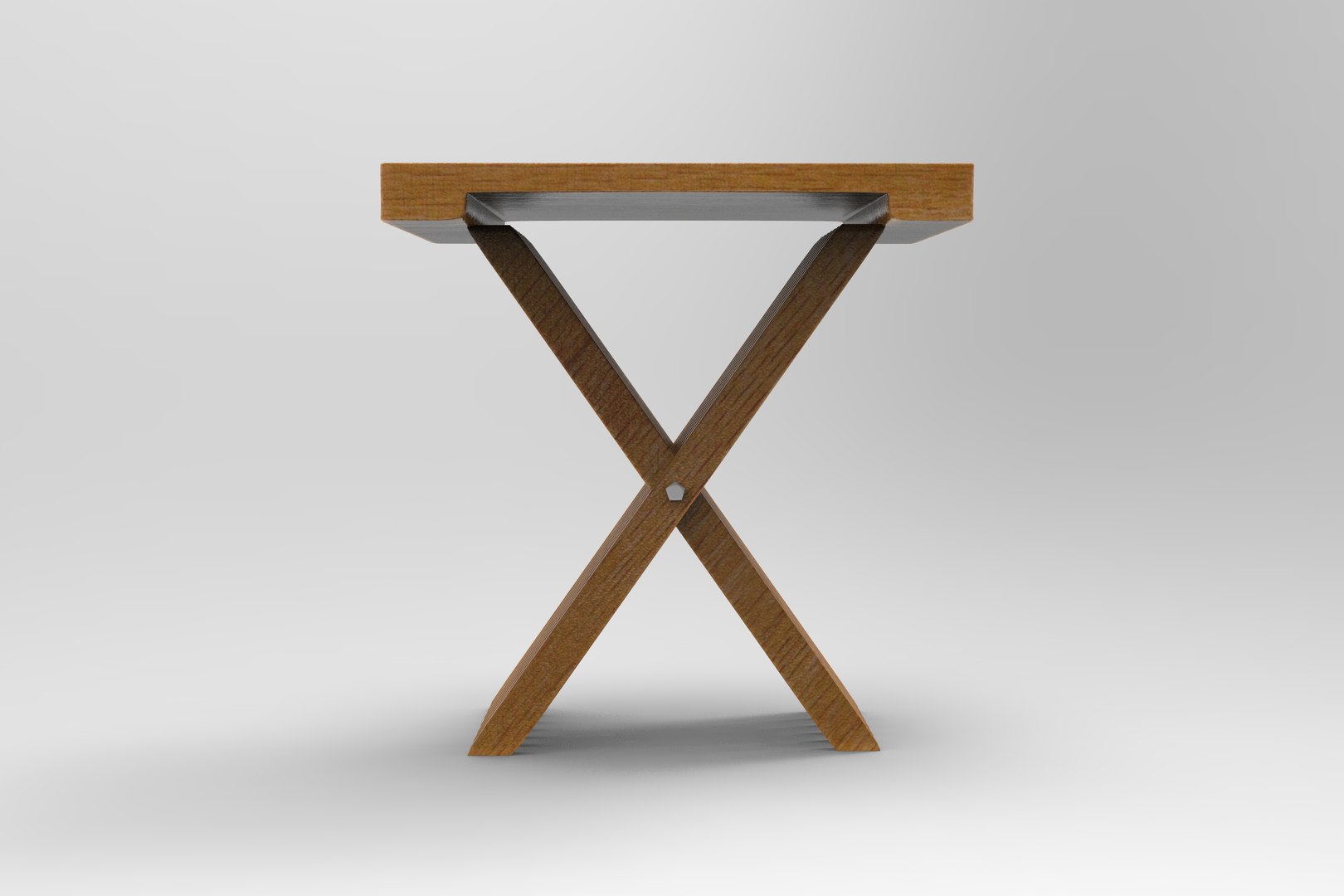 Solid wood tray table 3D model - TurboSquid 1706773