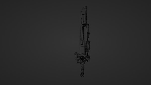 Cyberpunk Style SteamPunk Sword model - TurboSquid 1830977