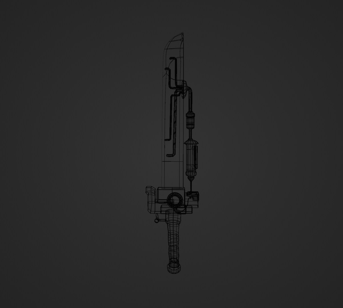 Cyberpunk Style SteamPunk Sword Model - TurboSquid 1830977