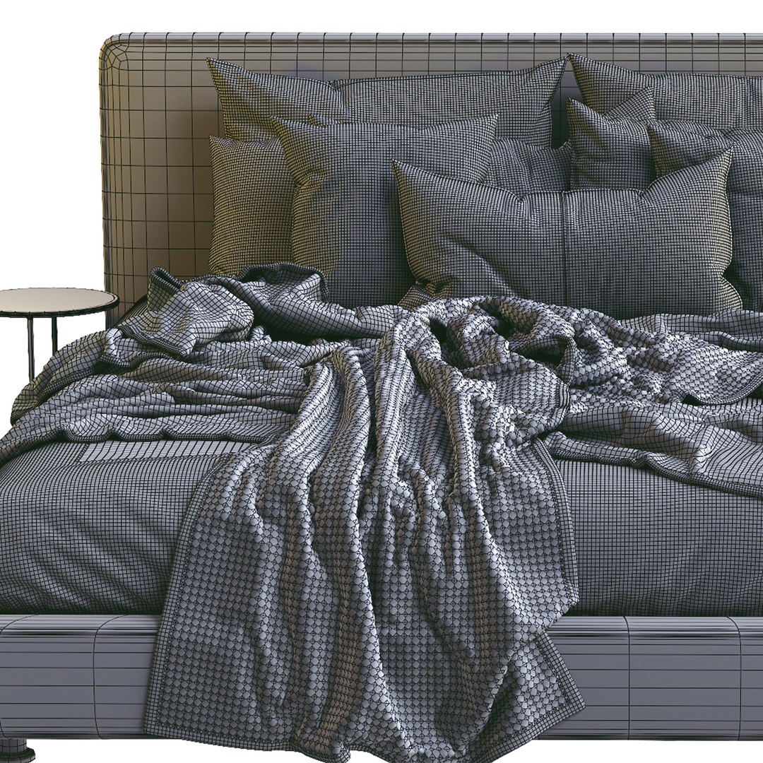 Bebitalia Bed Richard 3D Model - TurboSquid 1637247