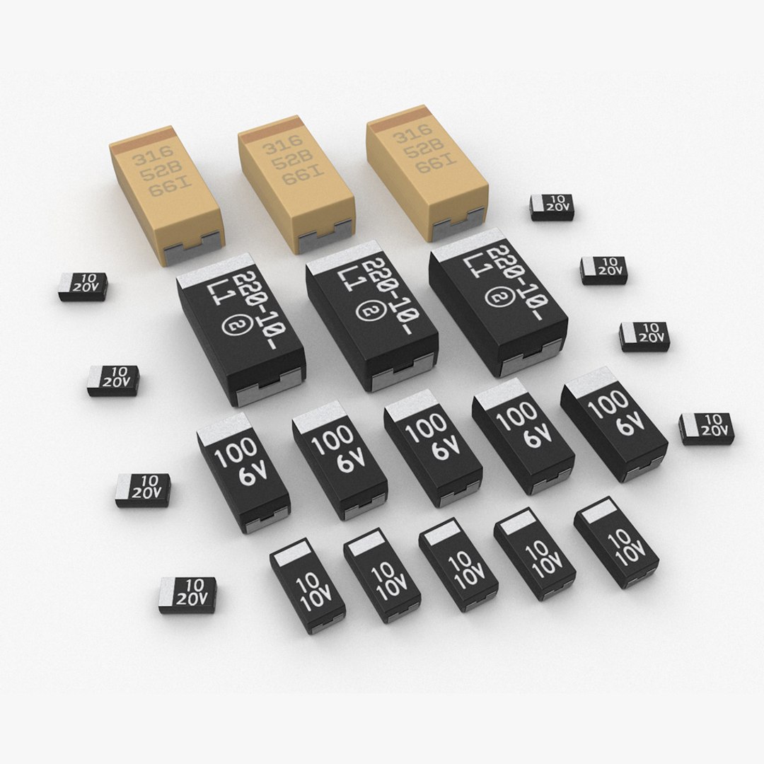 3D Capacitor Electronic Model - TurboSquid 1467558