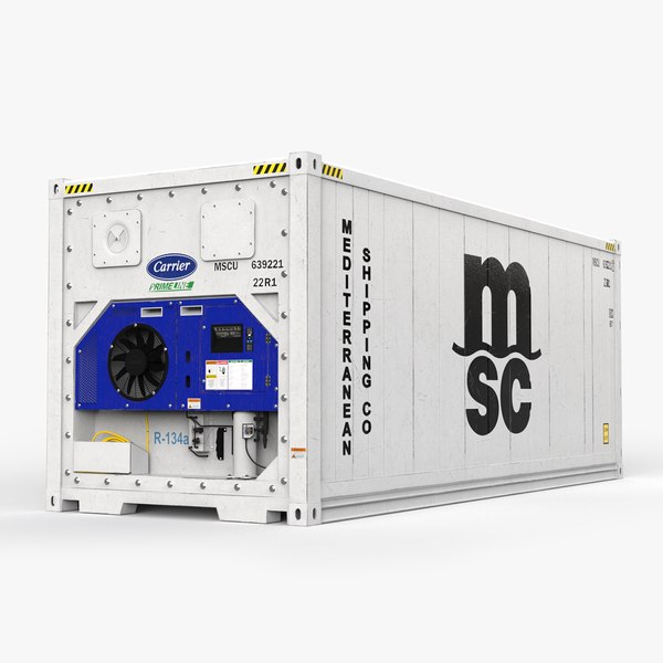 modelo 3d Contenedor frigorífico MSC de 20 pies CARRIER - TurboSquid ...