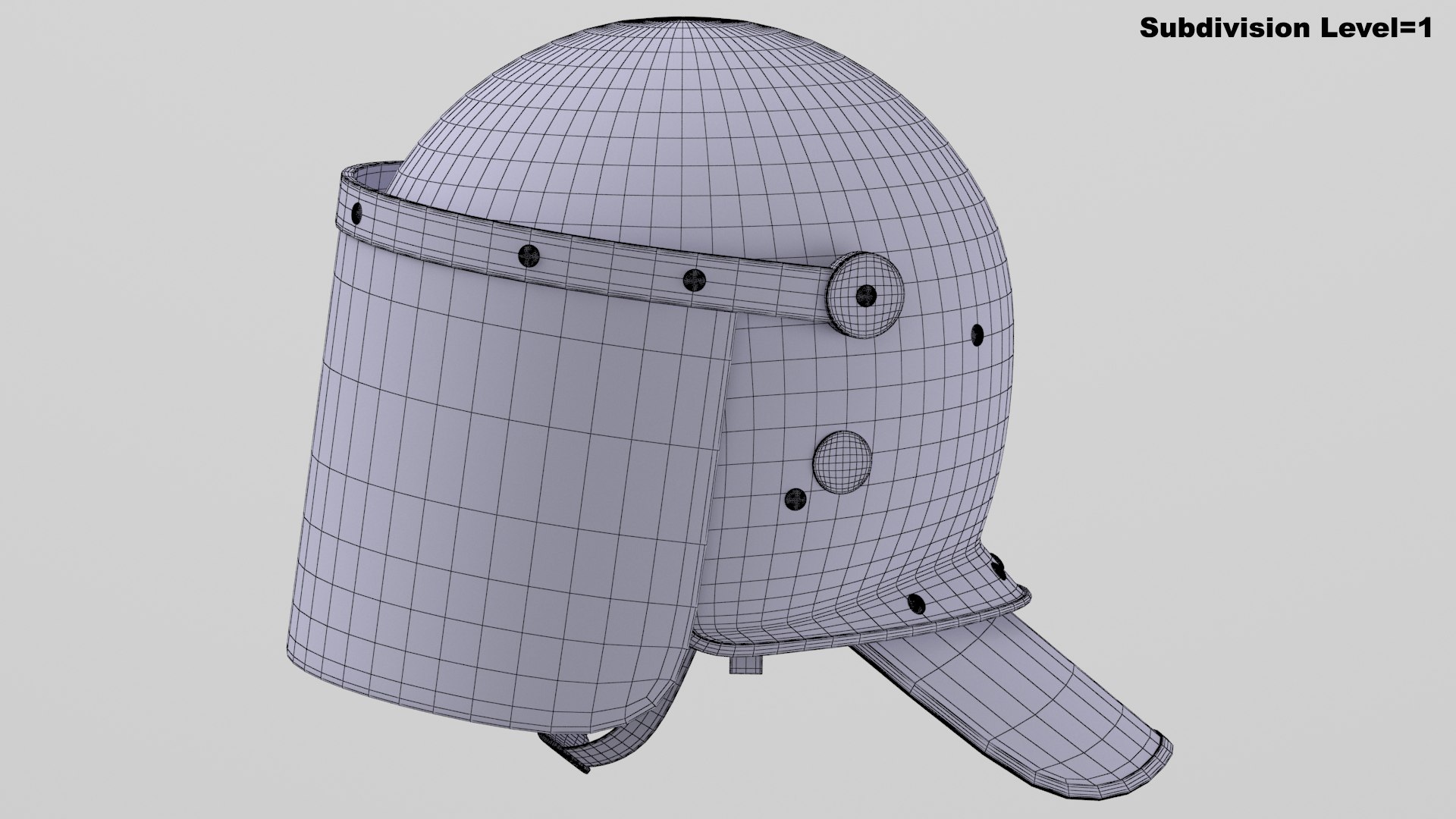 3D Riot Helmet 03 Model - TurboSquid 1873324
