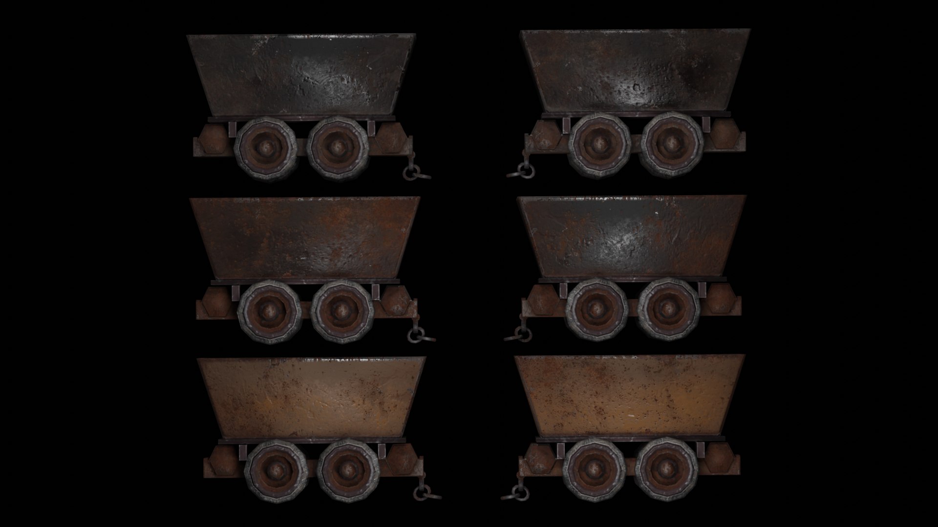 Mining Locomotive With Minecart 3D Model - TurboSquid 1832528