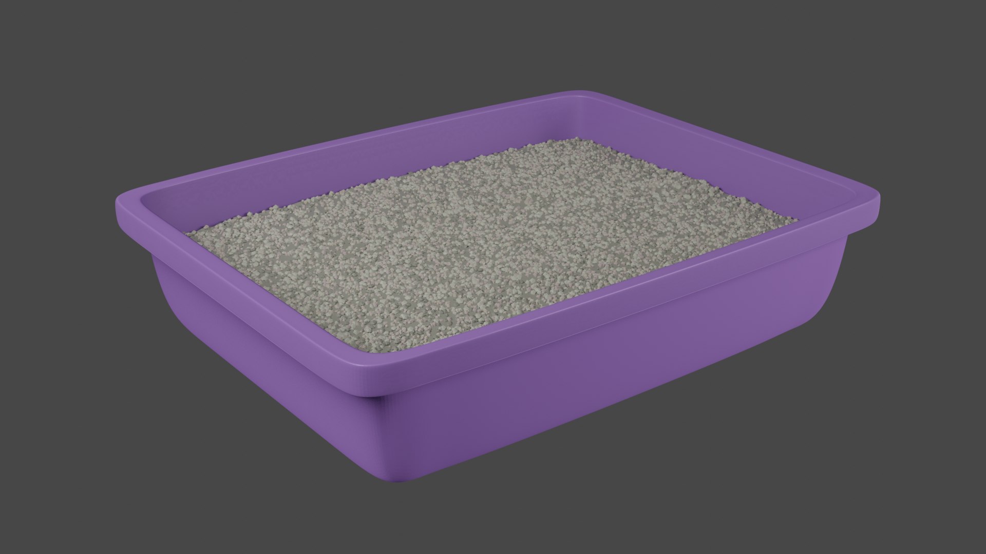 3D Litter Box Cat Model - TurboSquid 1397633