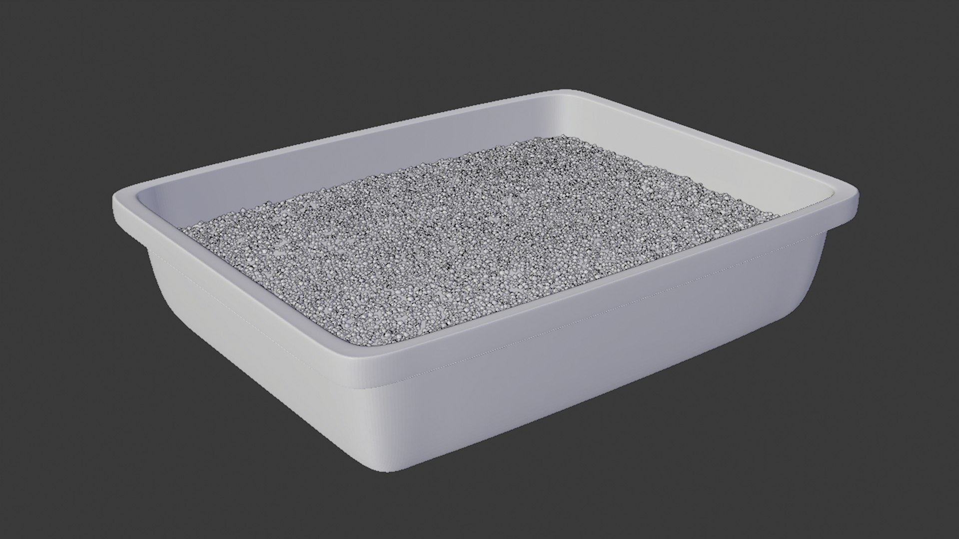 3D Litter Box Cat Model - TurboSquid 1397633