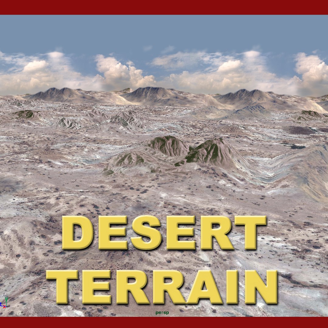 Desert Terrain 3d Model