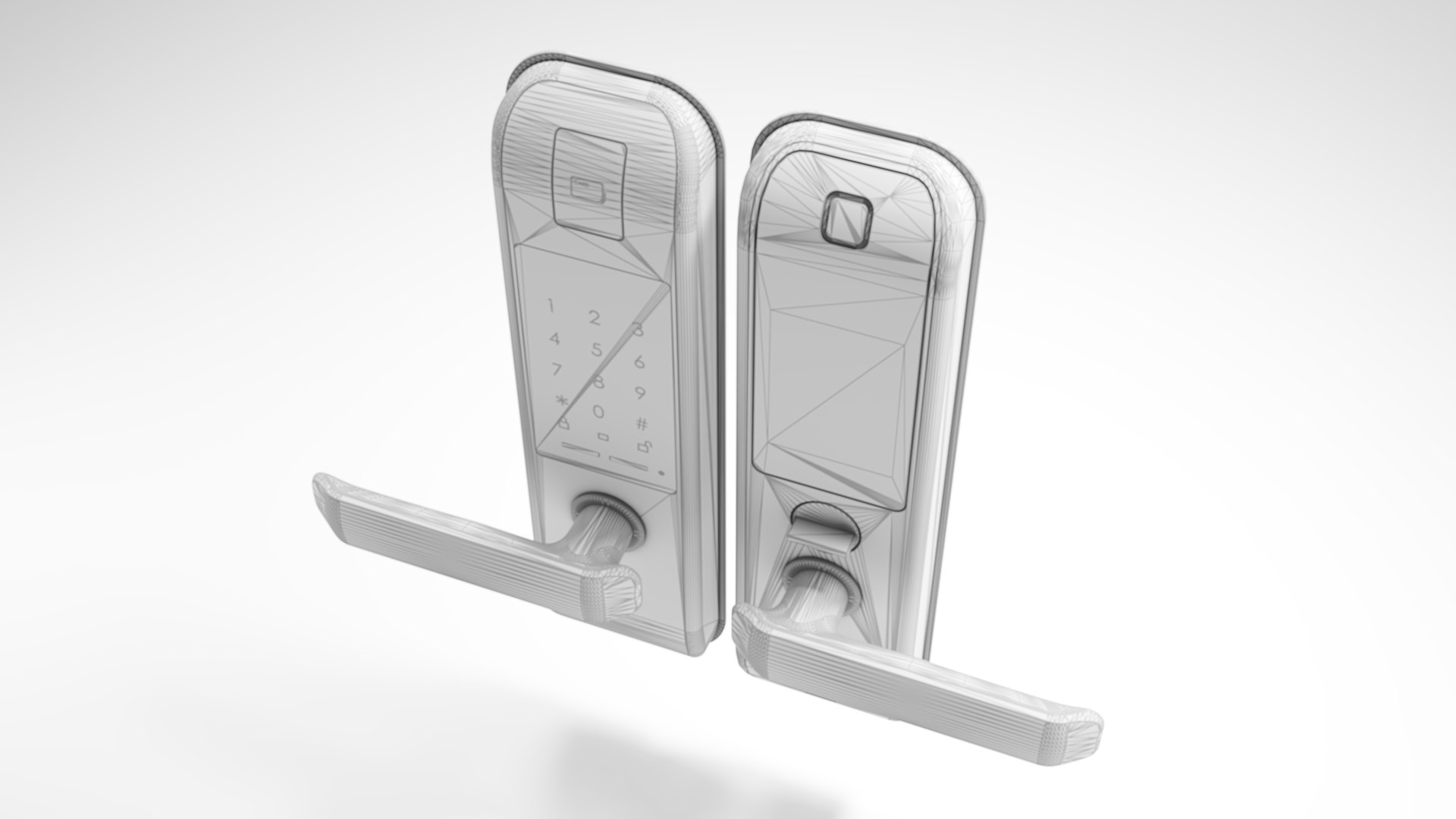 Veco Digital Door Lock 3D Model - TurboSquid 2190883