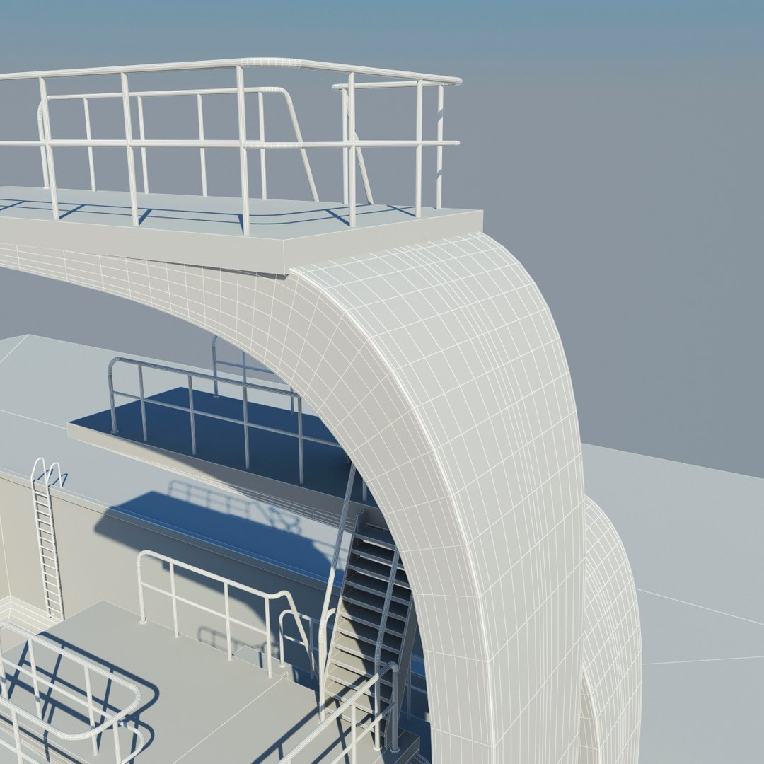Diving Exterior Interior 3d Model