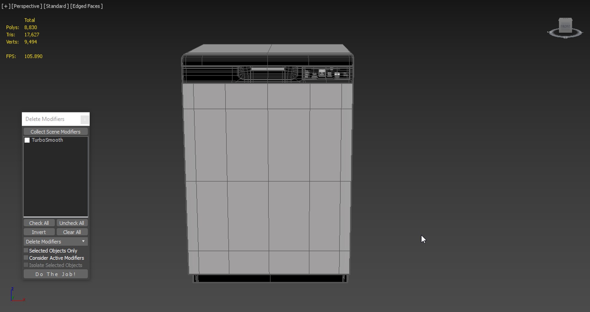 3D GE Dishwasher With Front Controls GDF535PSRSS - TurboSquid 2087854