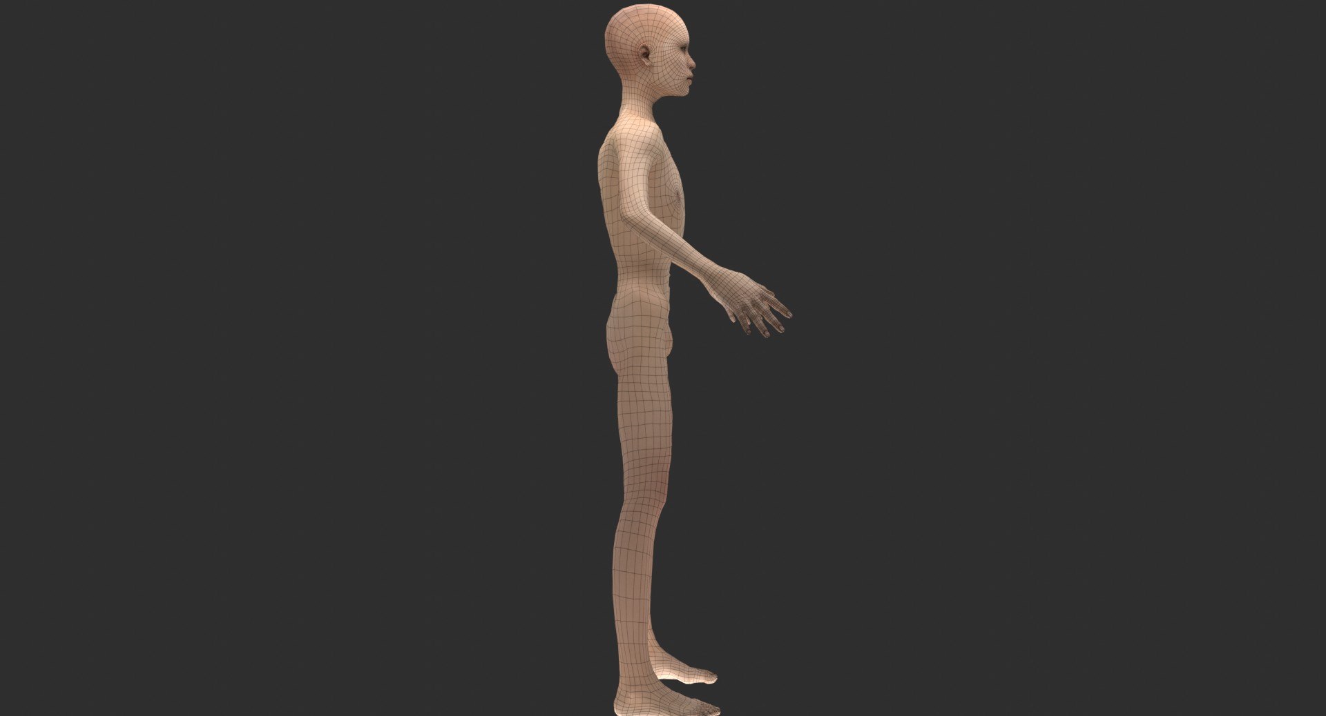 3D realistic skinny man 3D - TurboSquid 2141104