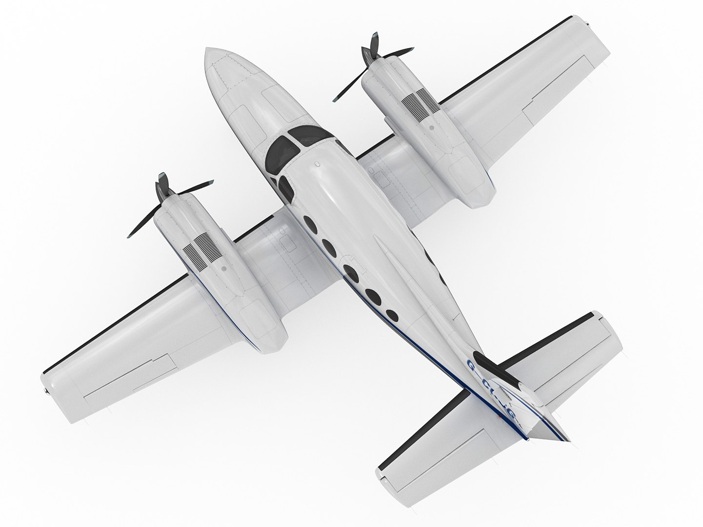 3d model cessna 421 golden