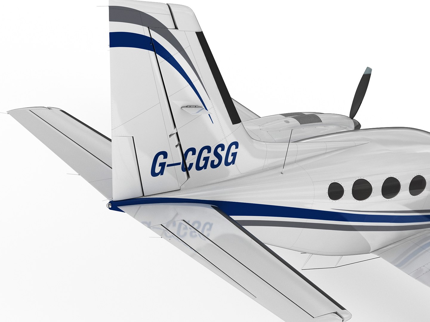 3d Model Cessna 421 Golden