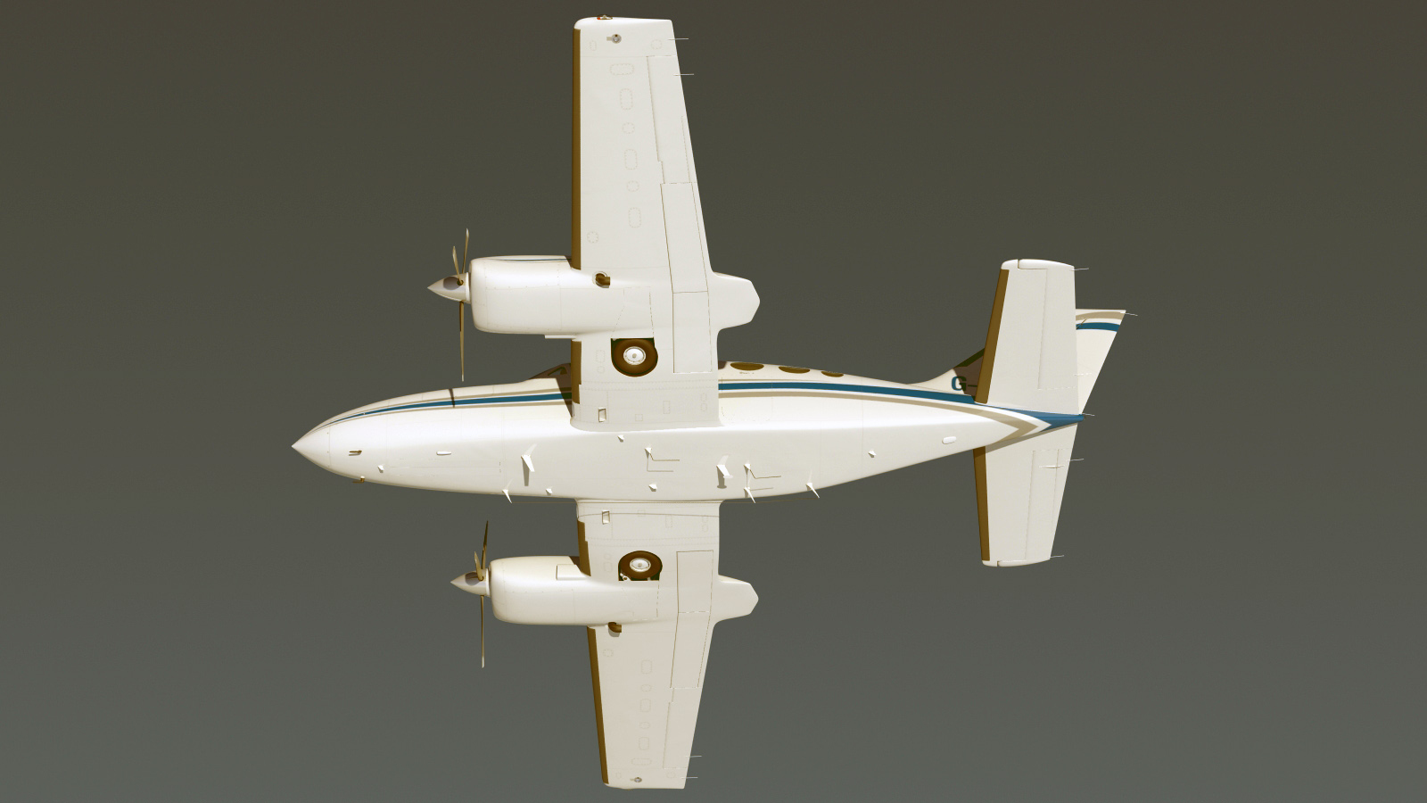 3d model cessna 421 golden