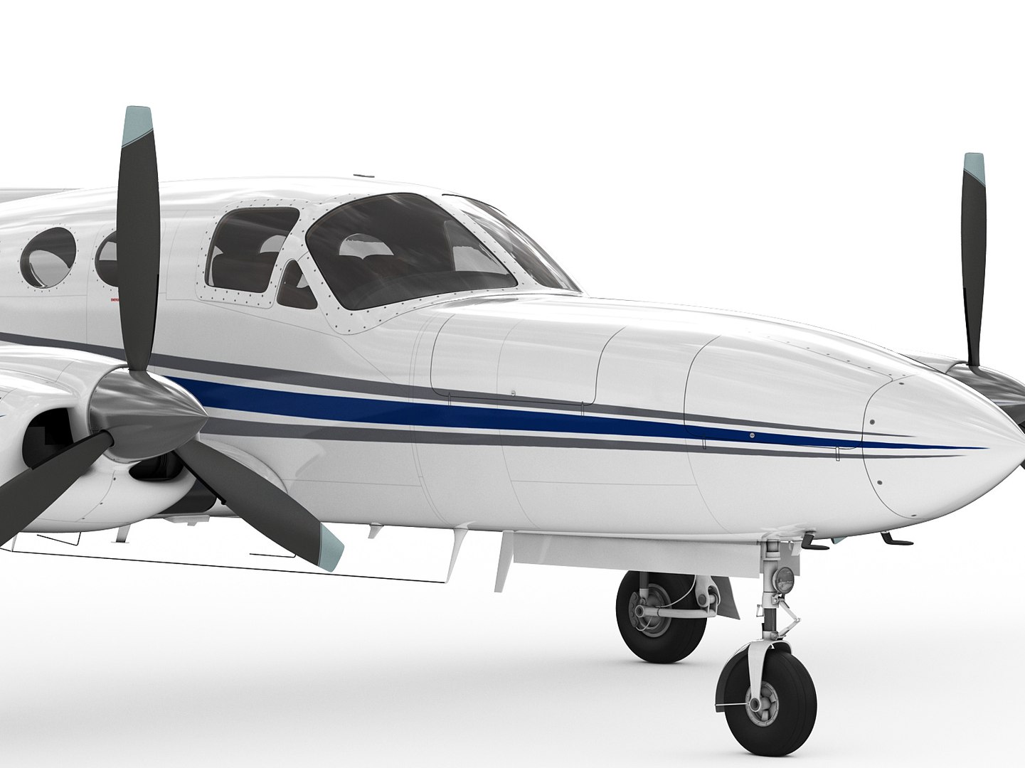 3d Model Cessna 421 Golden