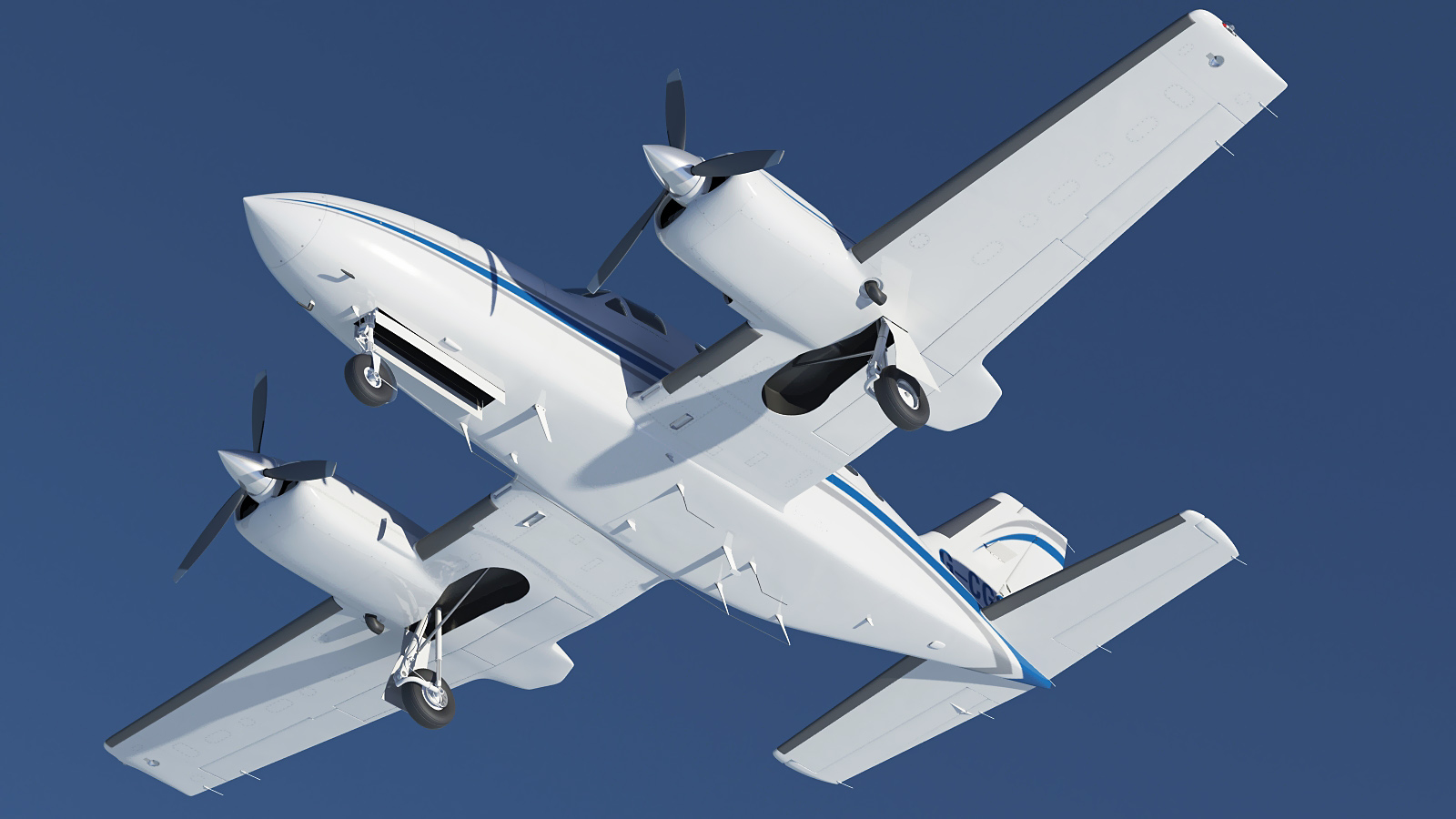3d model cessna 421 golden