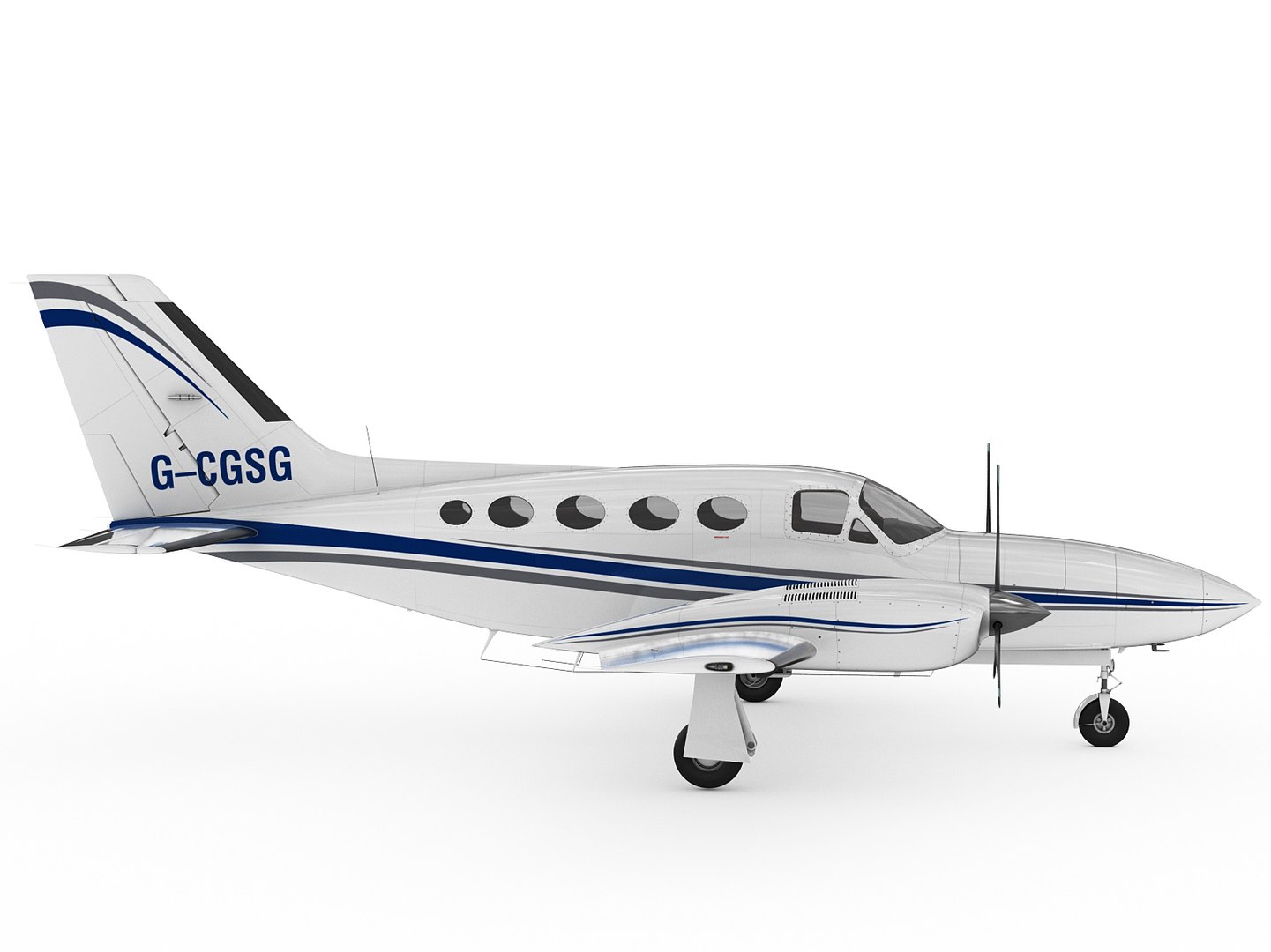 3d Model Cessna 421 Golden