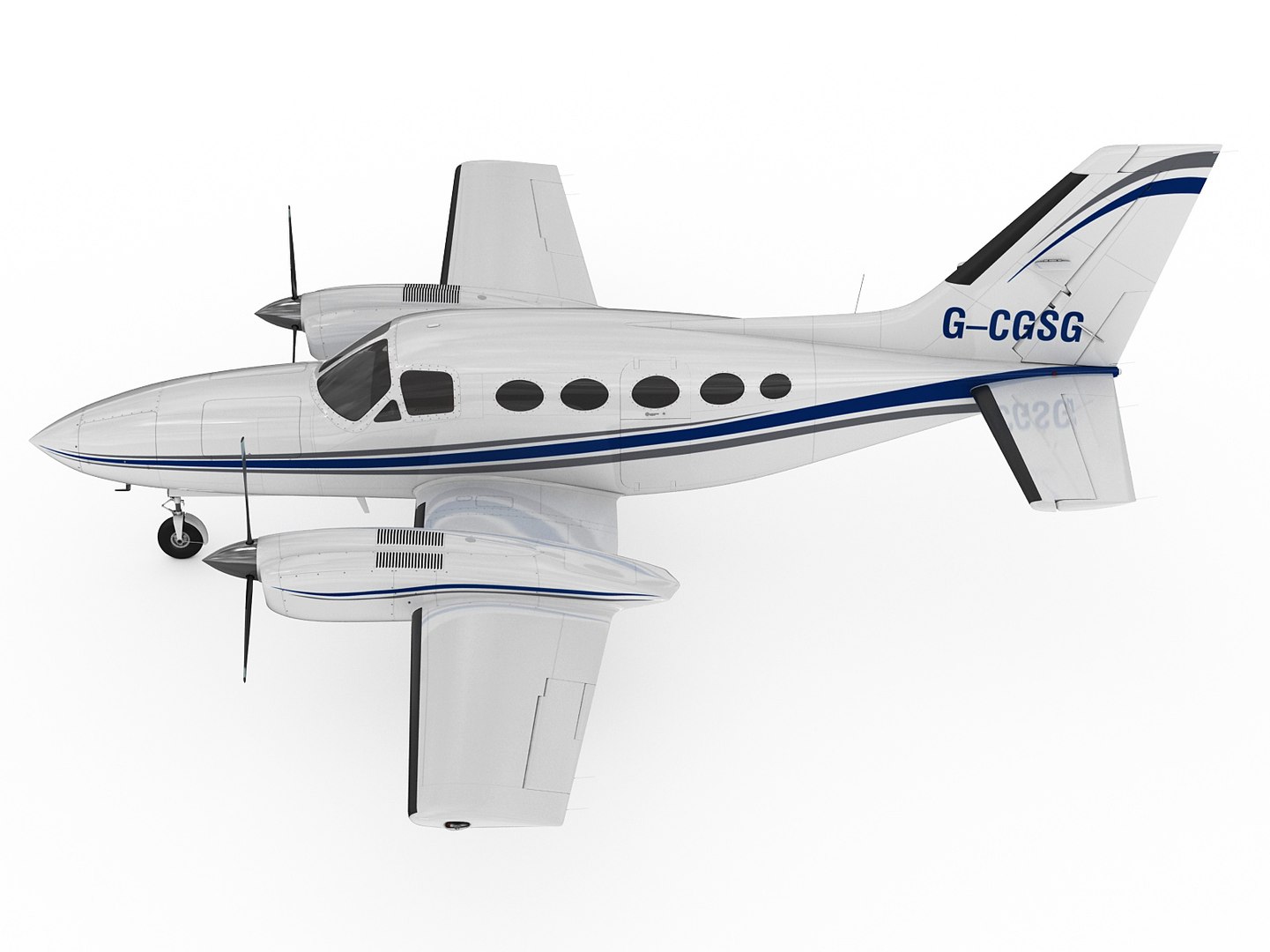 3d model cessna 421 golden