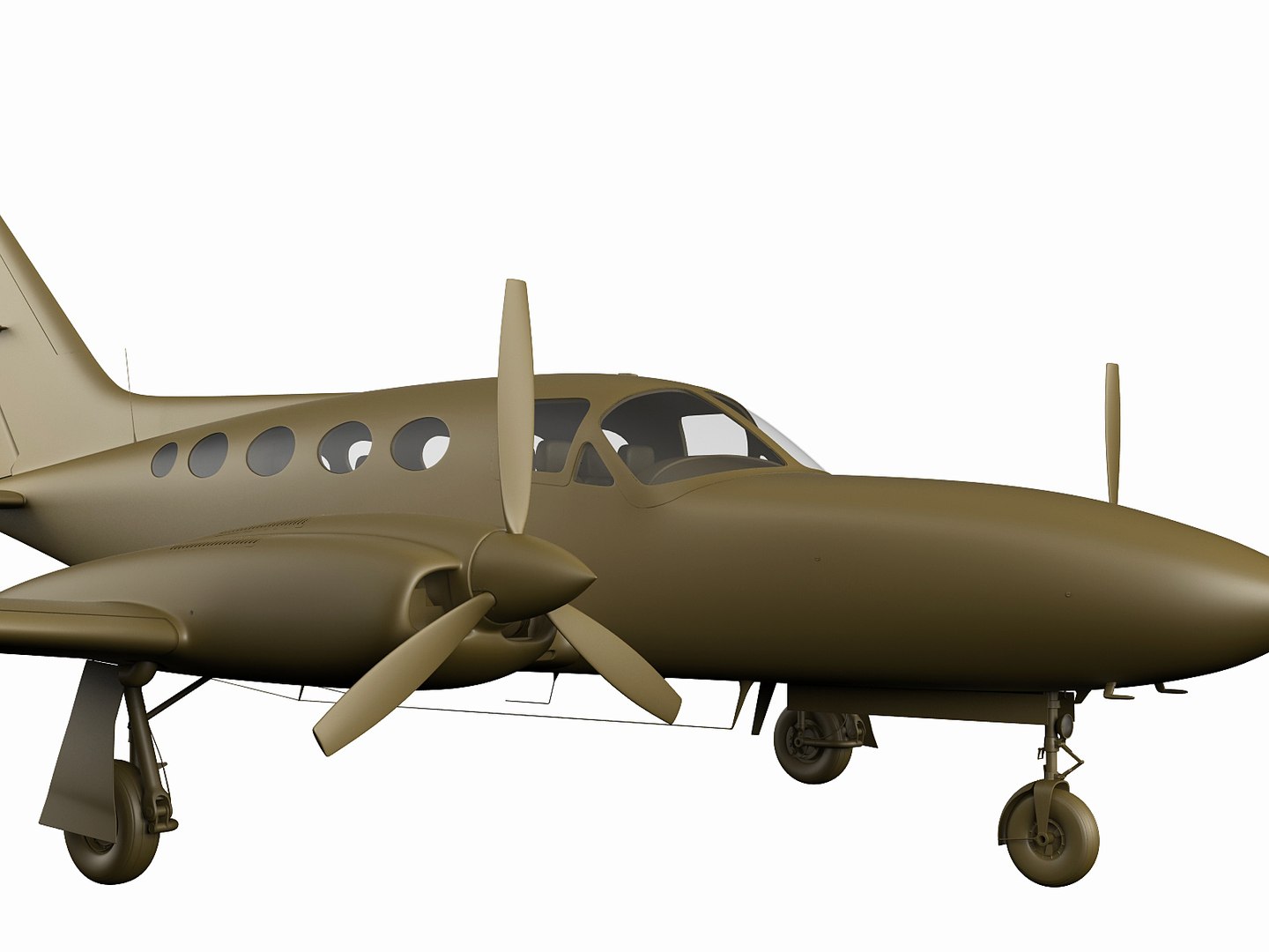 3d model cessna 421 golden
