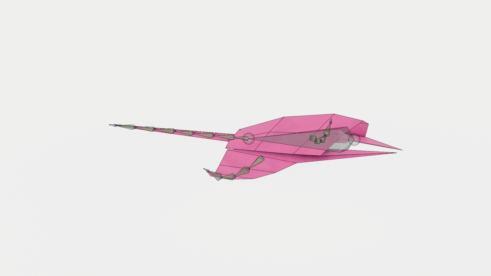 Origami Stingray Model - TurboSquid 2320375