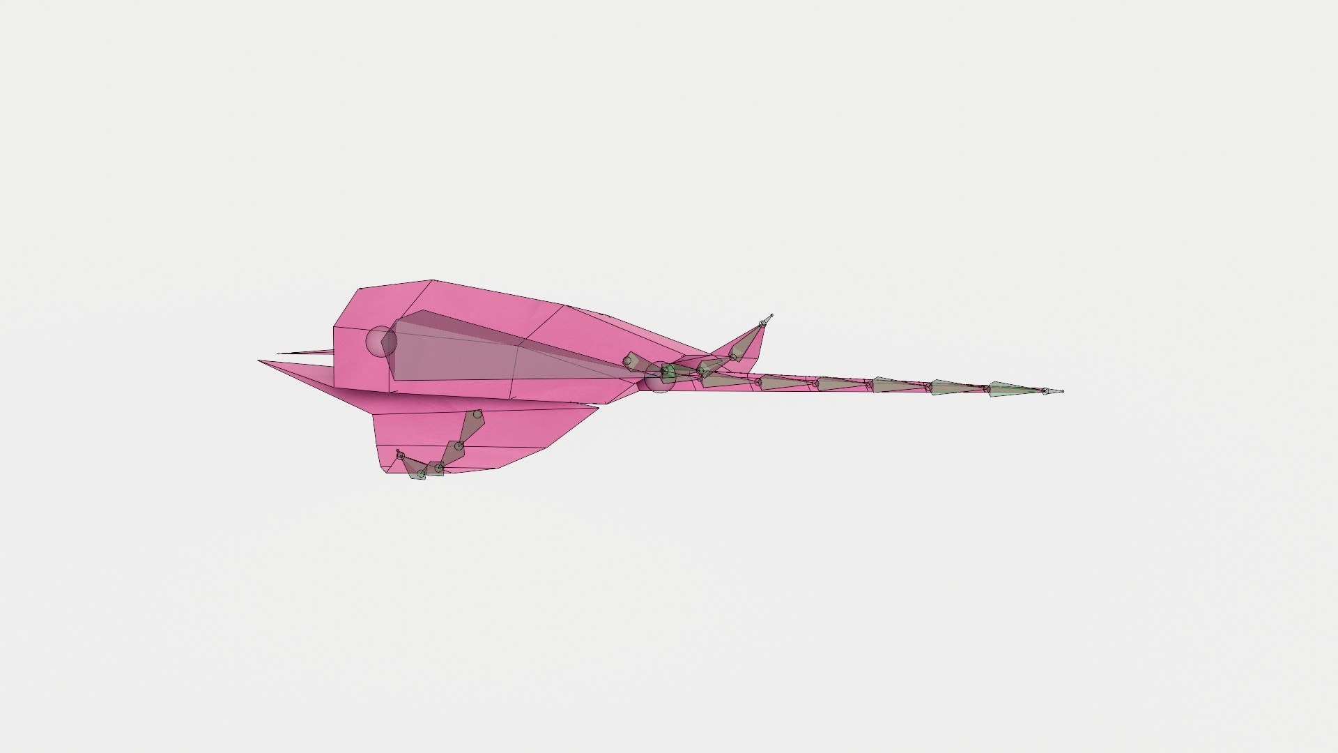 Origami Stingray Model - TurboSquid 2320375