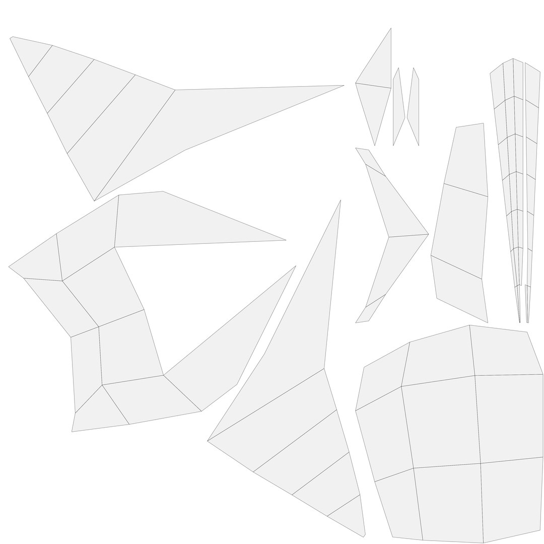 Origami Stingray Model - TurboSquid 2320375