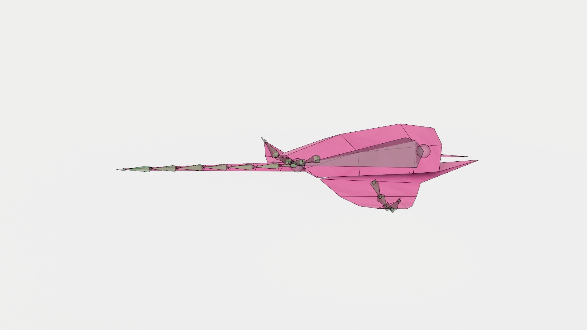 Origami Stingray Model - TurboSquid 2320375